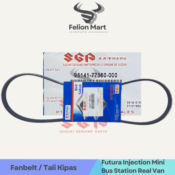 Jual FanBelt Fan Belt Tali Kipas Ac 4PK 880 Suzuki Futura Injection Mini Bus Station Real Van ...