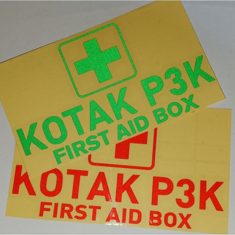 Jual Stiker Kotak P3K Transparant | Stiker First Aid Box | Shopee Indonesia