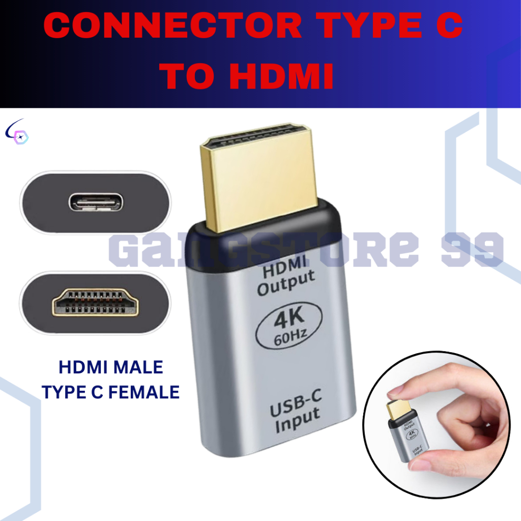 Jual USB Tipe C Betina Ke HDMI-Kompatibel, Conector Usb-c Female to ...