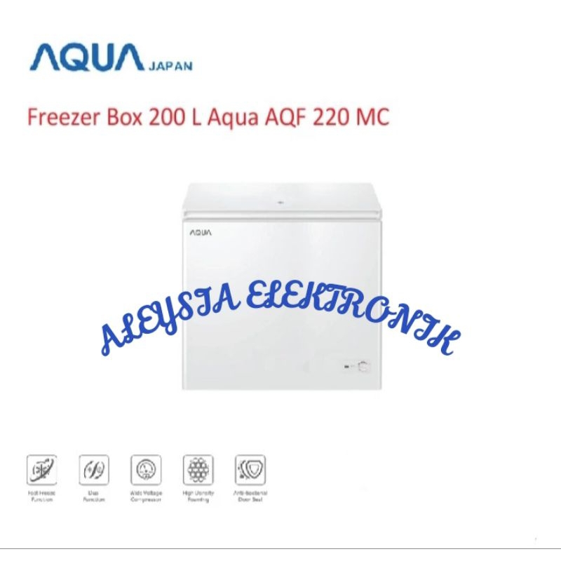 Jual CHEST FREEZER BOX Aqua aqf-220mc (200ltr) bergaransi 7thn | Shopee ...