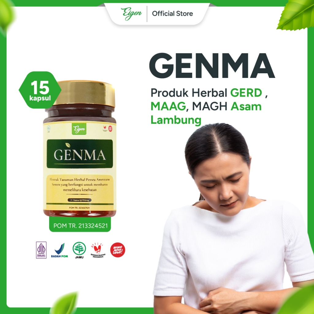 Jual Eigen GENMA - Produk Herbal GERD , MAAG, MAGH Asam Lambung 15 ...