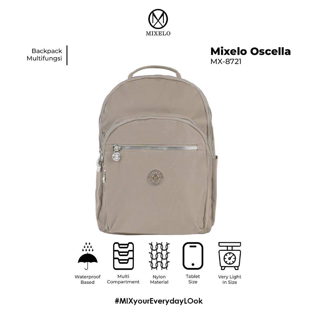 Jual Tas Ransel Backpack wanita stylish bahan nilon waterproof tas ...