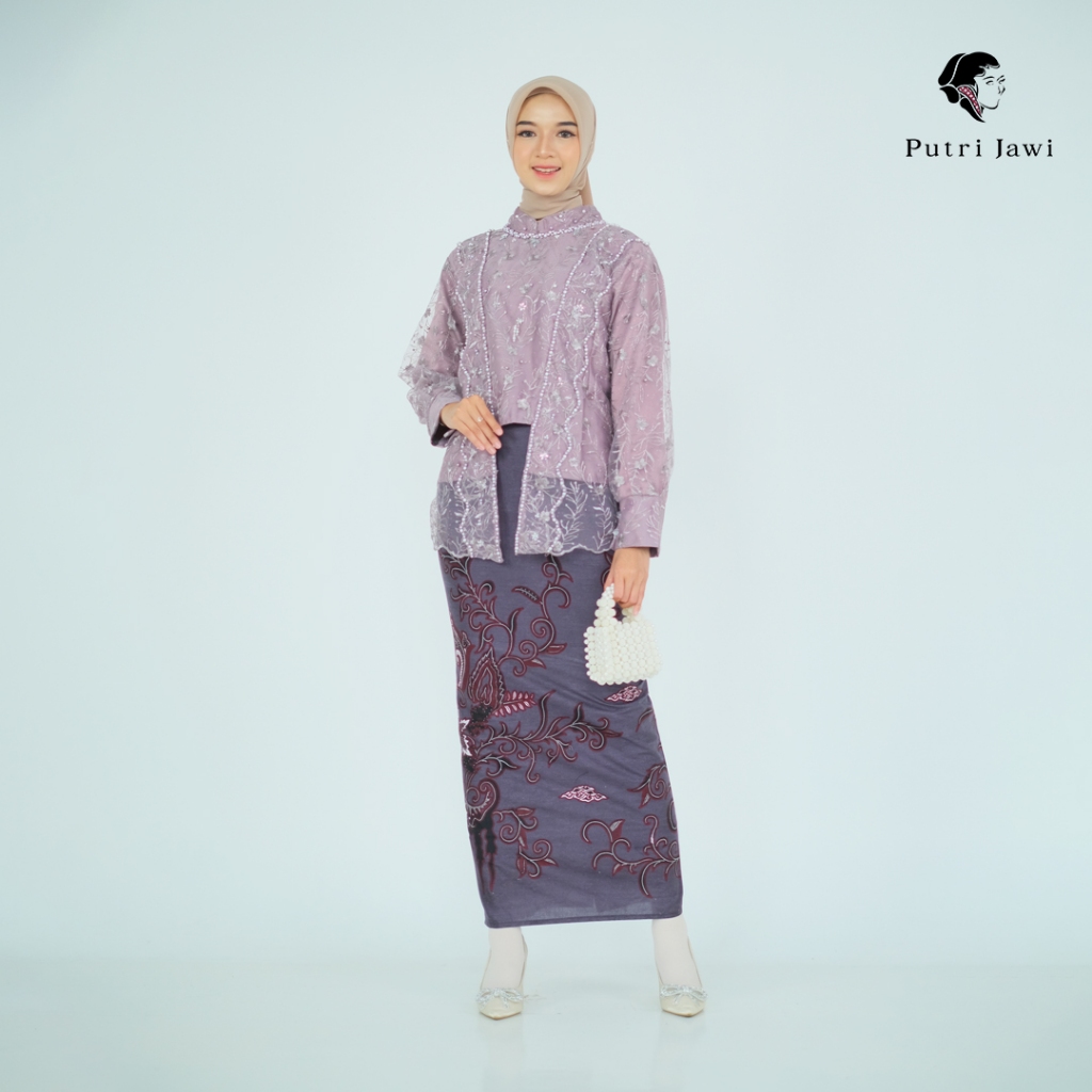 Jual Putri Jawi Official - Setelan Atasan Kebaya Brokat Melina Rok ...
