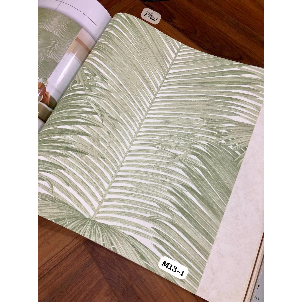 Jual WALLPAPER DINDING DAUN PALEM LEBAR HIJAU NATURAL MINIMALIS ...