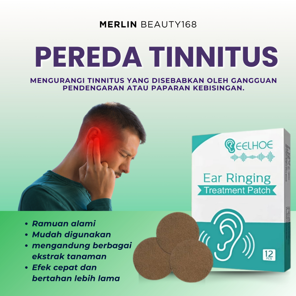 Jual Eelhoe Ear Tinnitus Treatment Patch Deafness Ear Swelling Buzzing ...