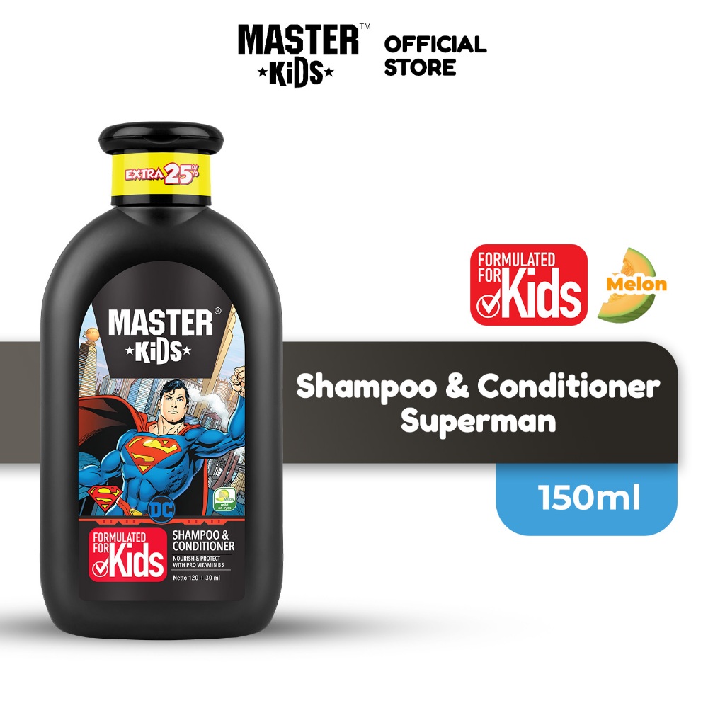 Jual Master Kids Shampoo & Conditioner Superman 150ml | Shopee Indonesia