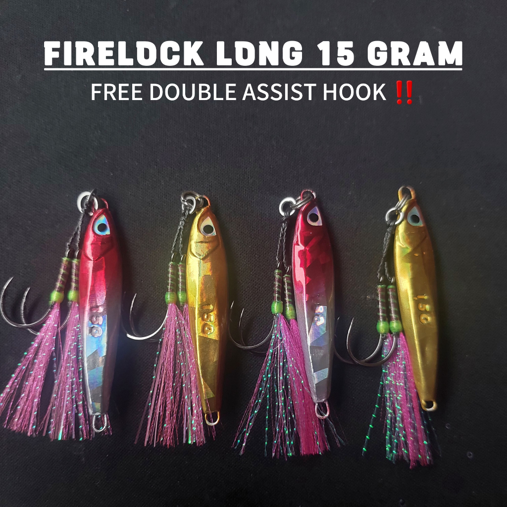 Jual Micro Jig NON GID 15 Gram Model Long Lengkap dengan Double Assist ...