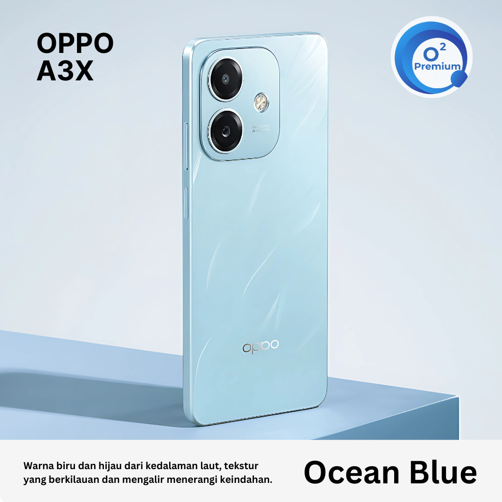 Jual OPPO A3x [Ocean Blue] - 45W SUPERVOOC, Qualcomm® Snapdragon® 6s 4G ...