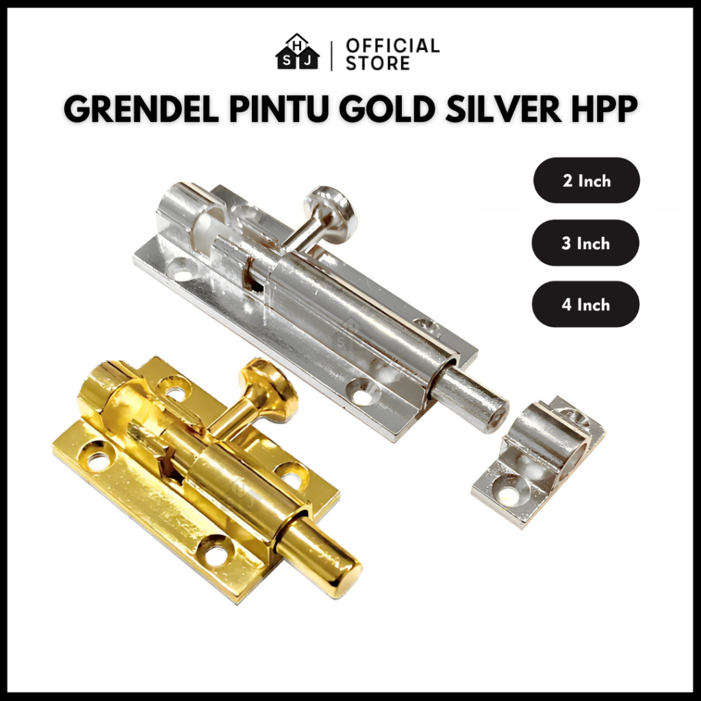 Jual Selot Pintu Rumah HPP / Grendel Slot Pintu Jendela 2" 3" 4" Inch ...