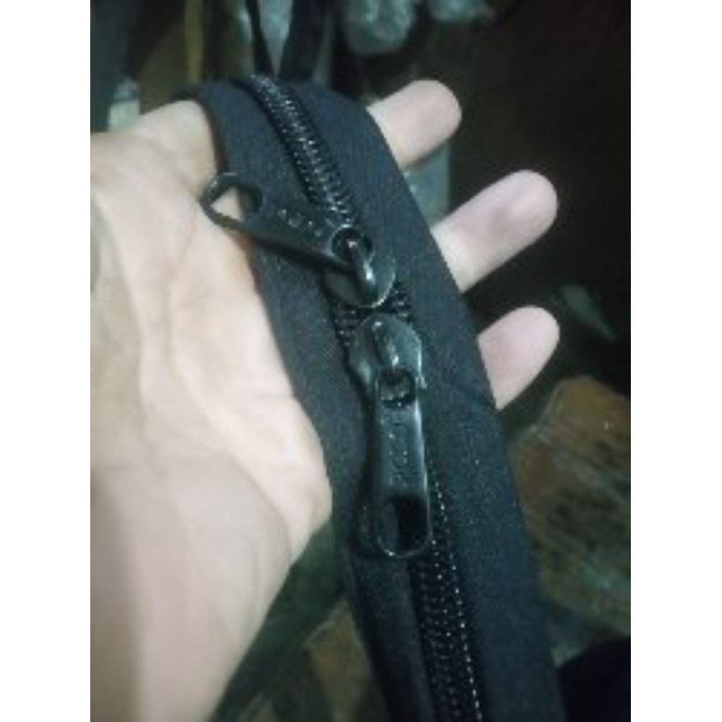 Jual (BUKAN UNTUK JAKET) Paket resleting no.10 daun resleting hitam ...