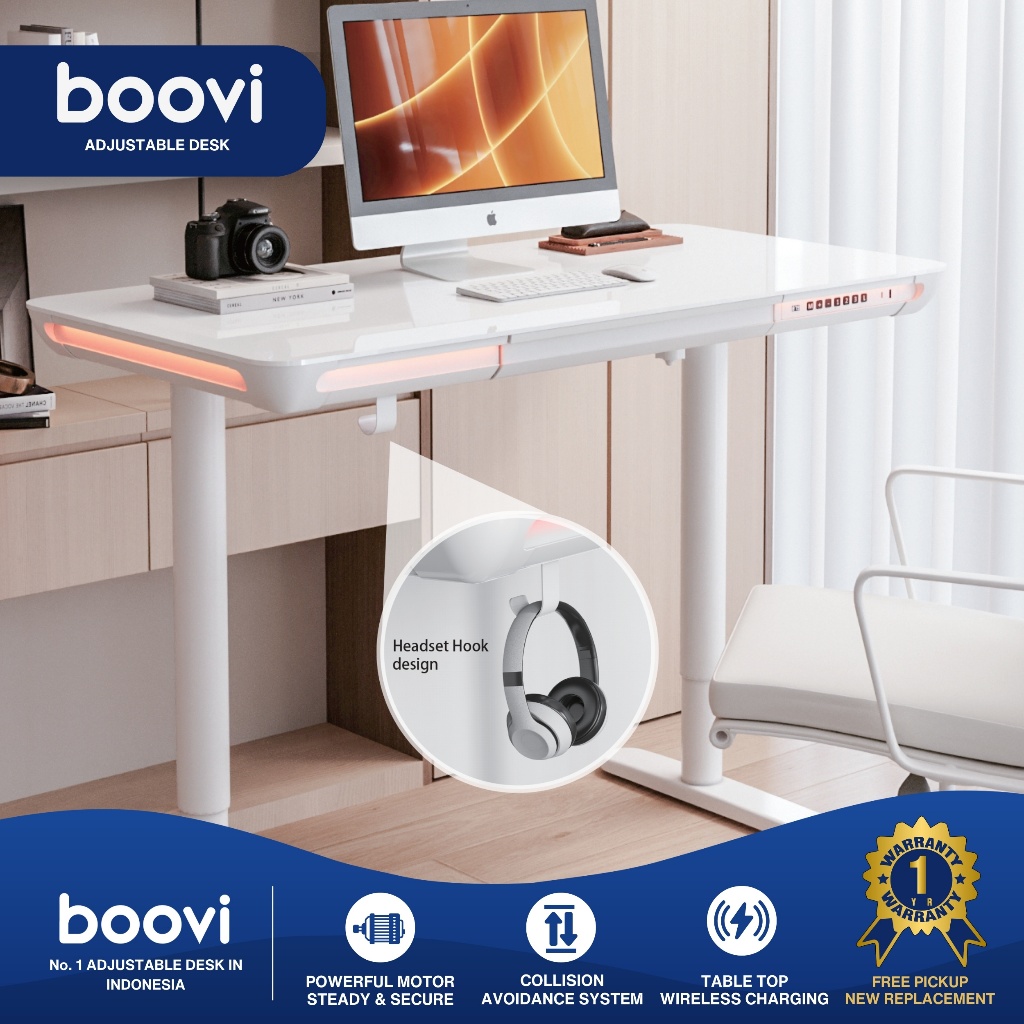 Jual Boovi Meja Kerja Belajar Komputer Elektrik Adjustable Standing ...