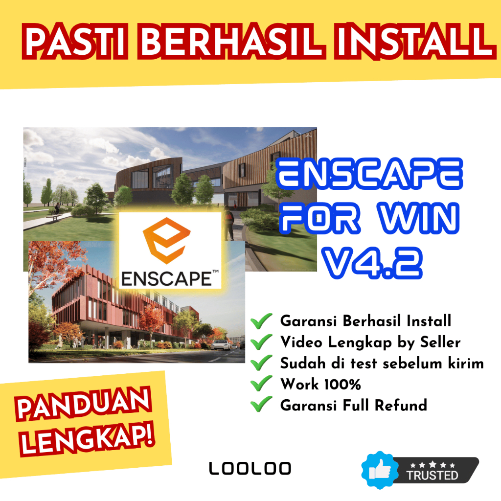 Jual Enscape 4.2 +3400 AsetOffline Windows Bergaransi | Shopee Indonesia