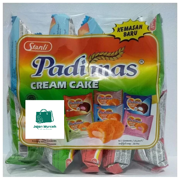 Jual Padi Mas Cream Cake All Varian Rasa 1 Pack isi 10 pcs | Shopee ...