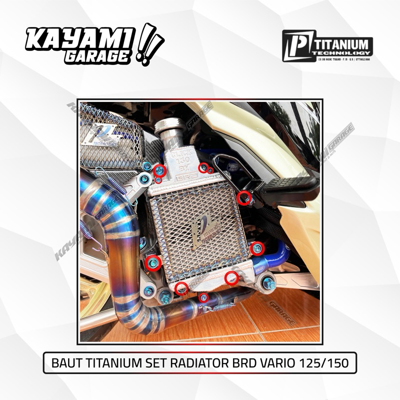 Jual Baut Titanium set radiator variasi BRD | Shopee Indonesia