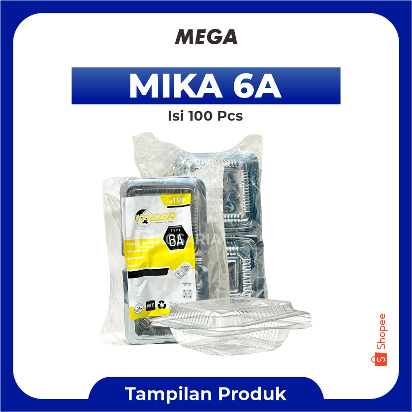 Jual MIKA 6A MEGA Plastik Kemasan Makanan Snack Jajan Food Grade ...