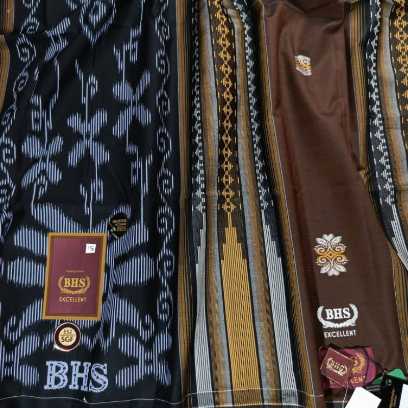 Jual SARUNG BHS EXCELLENT GOLD E52 SGF 15 COKLAT SONGKET SELVEDGE ...