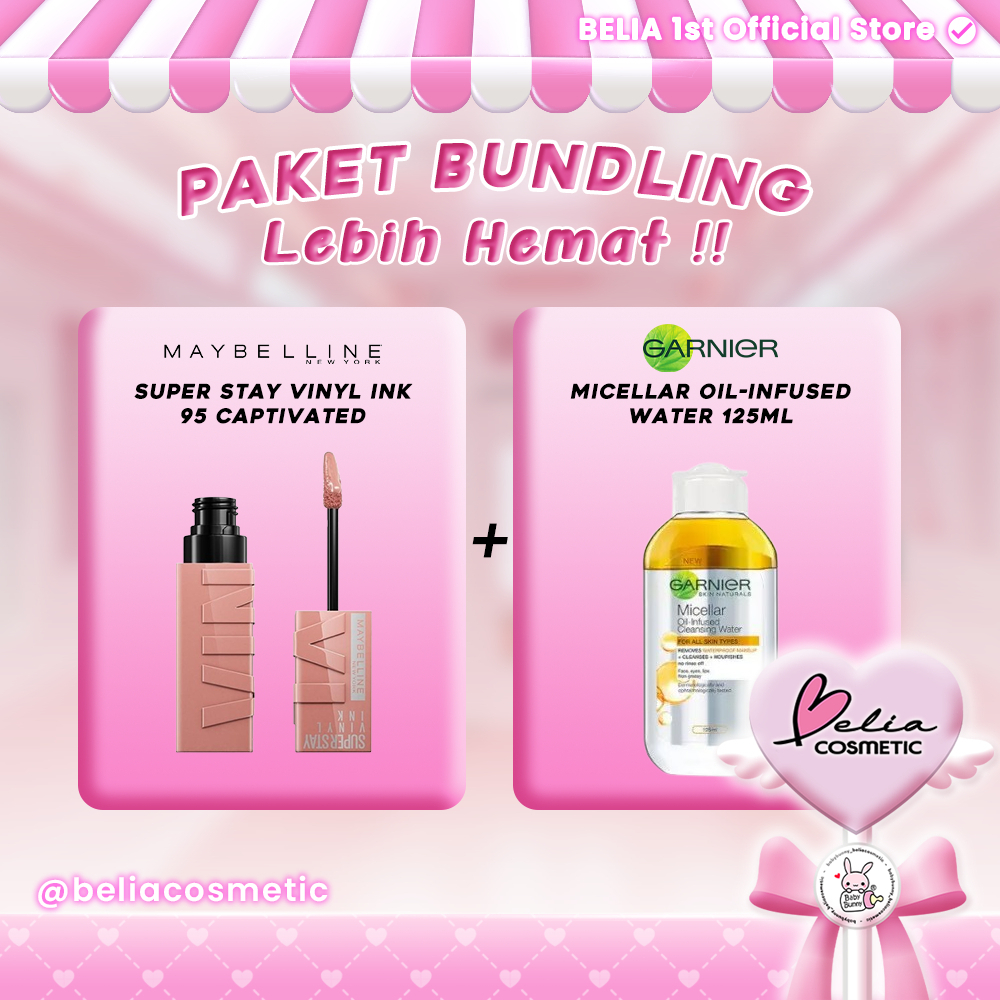 Jual [ BELIA ] BUNDLING MAYBELLINE Super Stay Vinyl Ink 95 Captivated ...