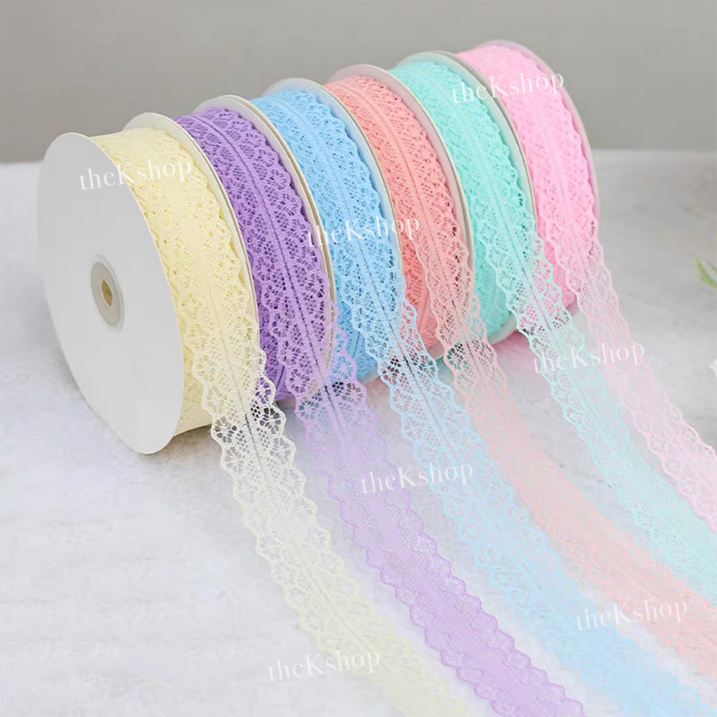 Jual (1 ROLL) Pita Renda 3cm / Korean Lace / Pita Korea Roll Untuk Kado ...