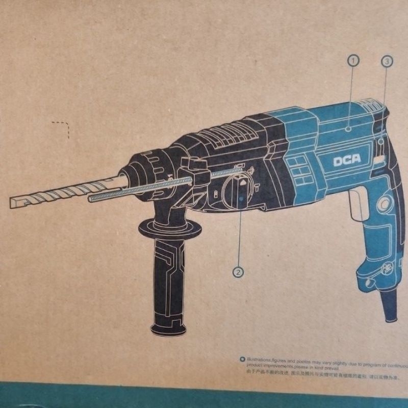 Jual mesin bor beton dca azc800-26 mesin bor rotary hammer dca azc800 ...