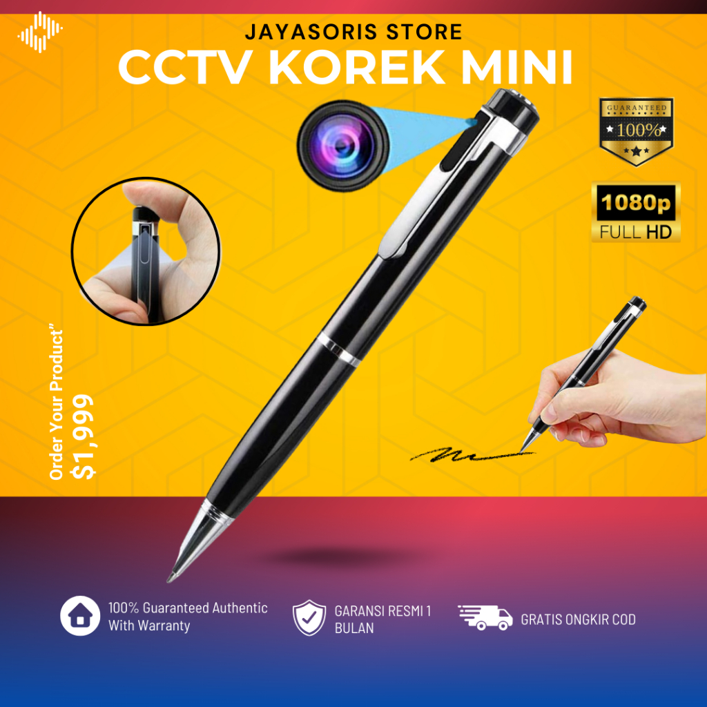 Jual PULPEN KAMERA MINI CCTV TANPA WIFI SPY CAM CAMERA MINI KAMERA ...