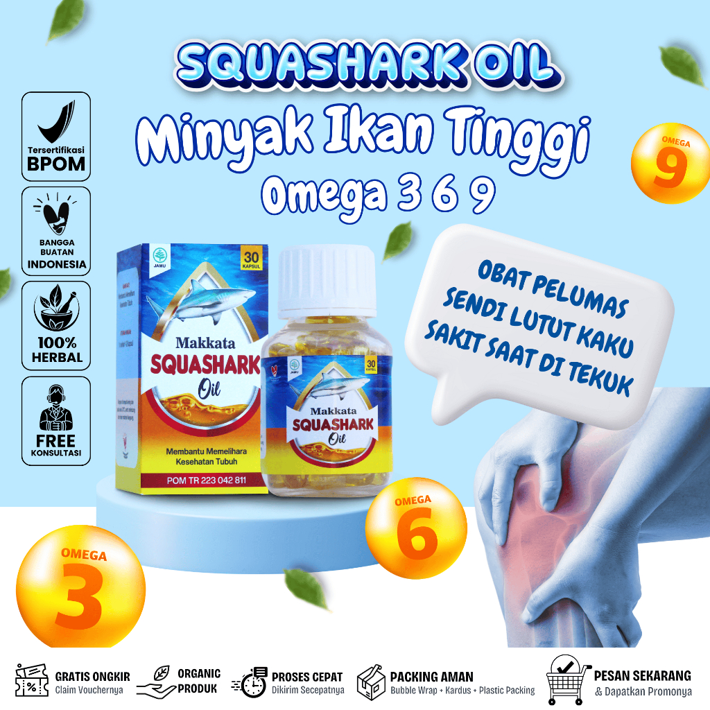 Jual Squashark Oil Minyak Hati Ikan Hiu Berkhasiat Tinggi Omega 3 6 9 ...