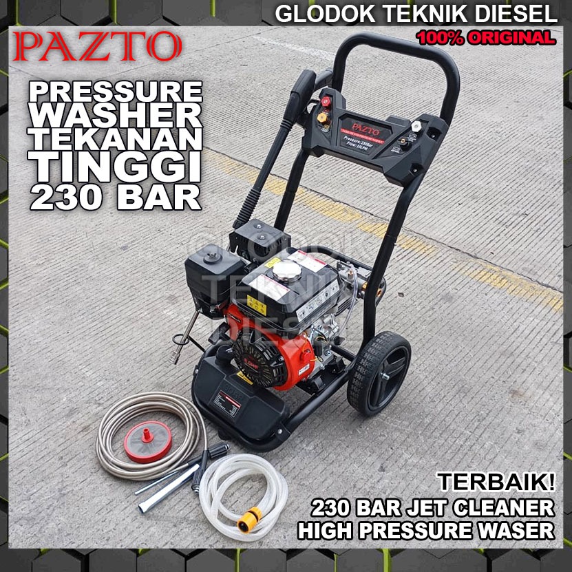 Jual Pazto Jet Cleaner High Pressure Washer 230 Bar HPW 3500 Gasoline ...