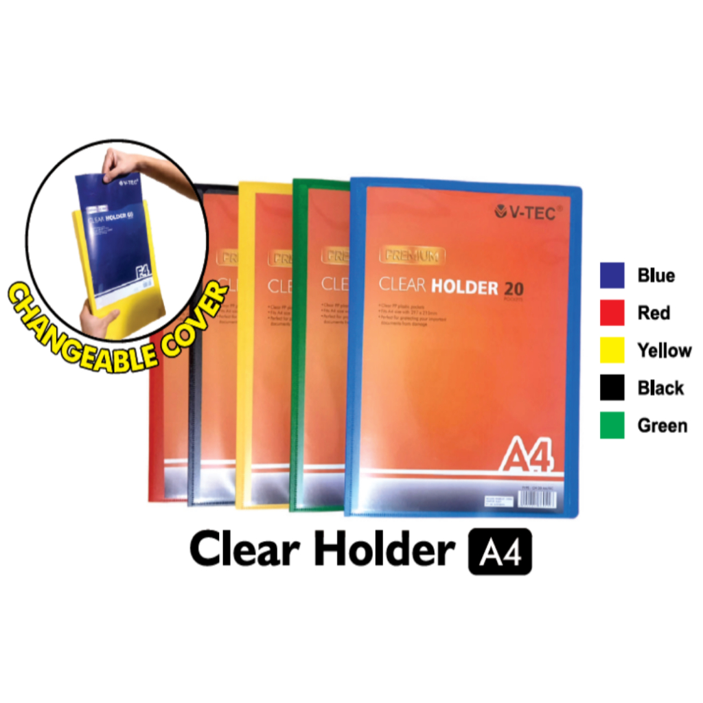 Jual MAP CLEAR HOLDER UKURAN A4 20/40/60 LEMBAR | Shopee Indonesia