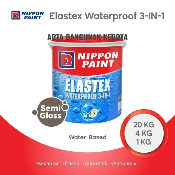 Jual Nippon Elastex Waterproofing Ready Mix (1 Kg) | Shopee Indonesia