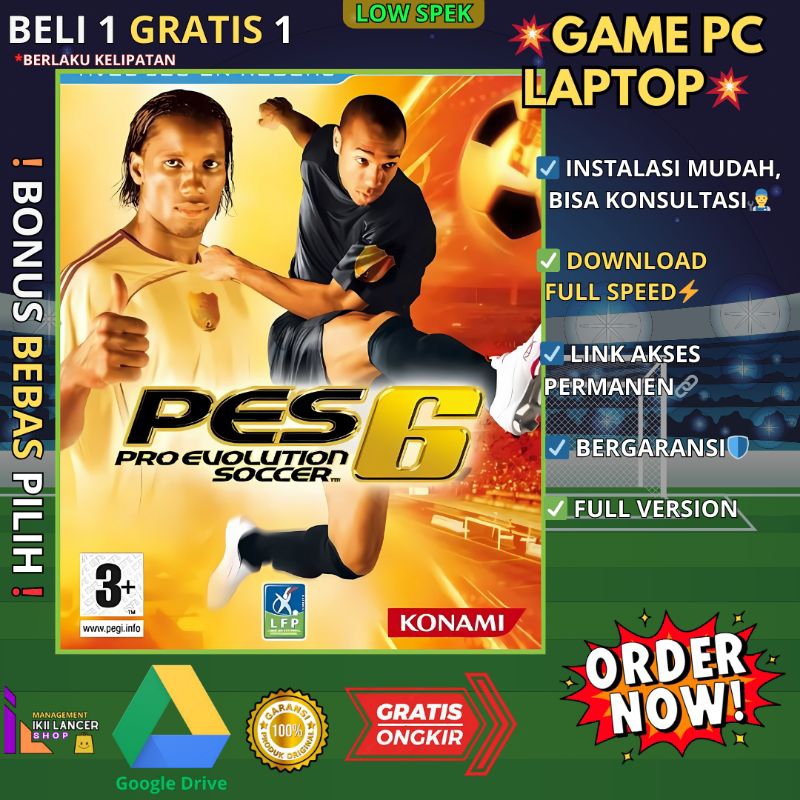 Jual PES 6 - PC LAPTOP GAMES - ORIGINAL WINDOWS | Shopee Indonesia
