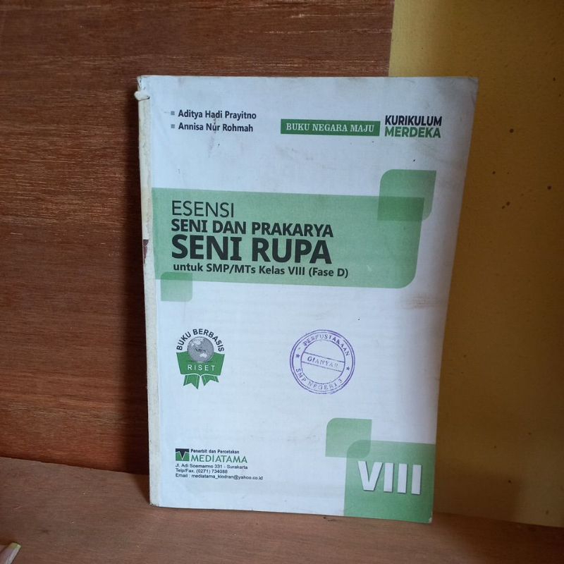 Jual paket esensi seni & prakarya seni rupa smp kelas 8 kurikulum ...