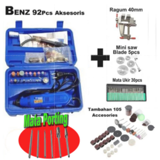 Jual Mini Die Grinder BENZ Mesin Tuner 92aksesoris Gerinda Bor Mini ...