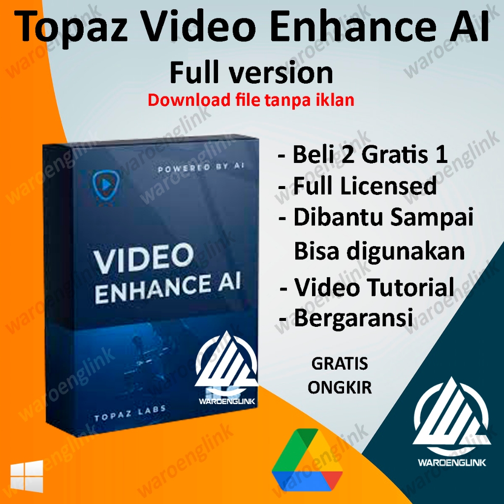 Jual Topaz Video Enchance AI 7.0.1 terbaru 2025 | Video Install ...