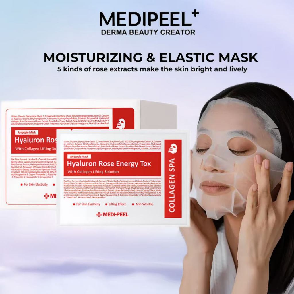Jual Medipeel Face Mask / Medipeel Hyaluron Rose Tox Moisture Ampoule ...
