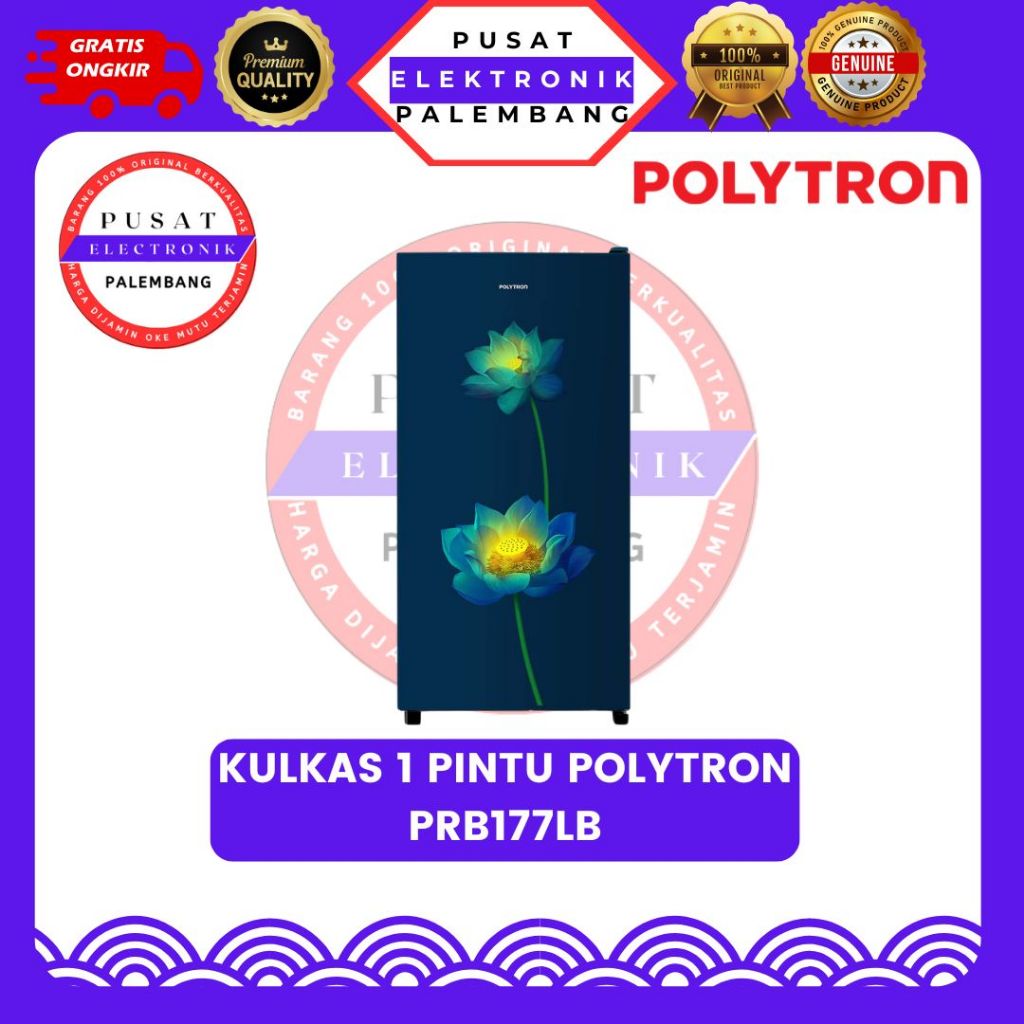 Jual KULKAS 1 PINTU POLYTRON PRB-177LB KULKAS 1 PINTU PALEMBANG ...