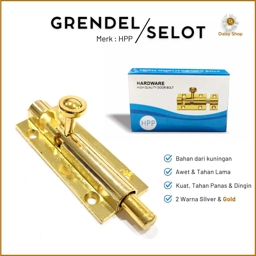 Jual (DS) Selot Pintu Jendela Rumah HPP / Grendel Slot Pintu Jendela 2 ...