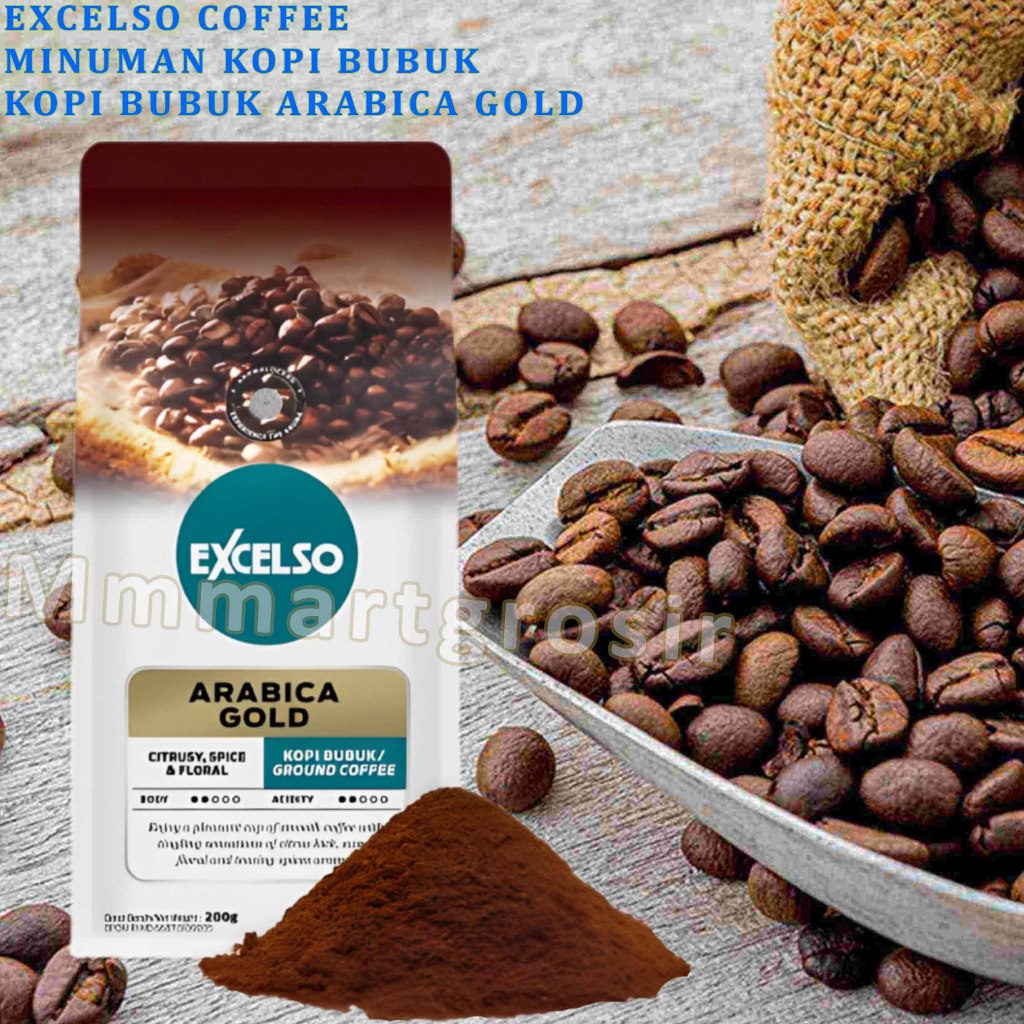 Jual Excelso Coffee / Minuman Kopi Bubuk / Kopi Bubuk Aroma Arabica Gold / 200gr | Shopee Indonesia