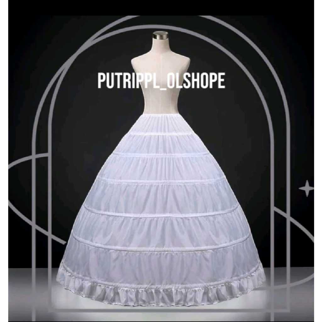 Jual Petikut Rok pengantin Petticoat Mekar Gaun Kawat Ring 6 D120cm ...