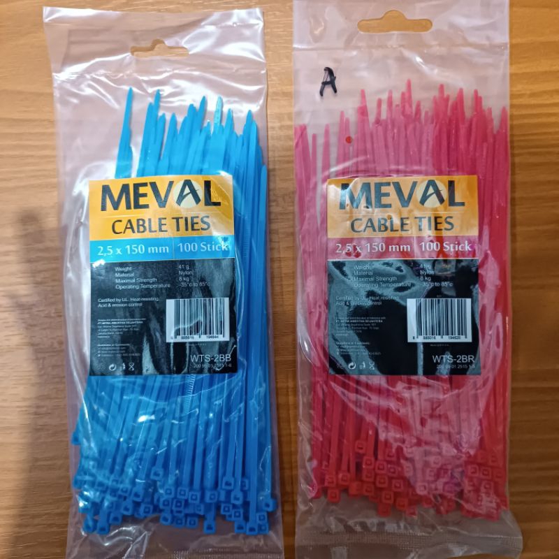 Jual Cable ties 2,5 x 150mm Meval 100 stick | Shopee Indonesia