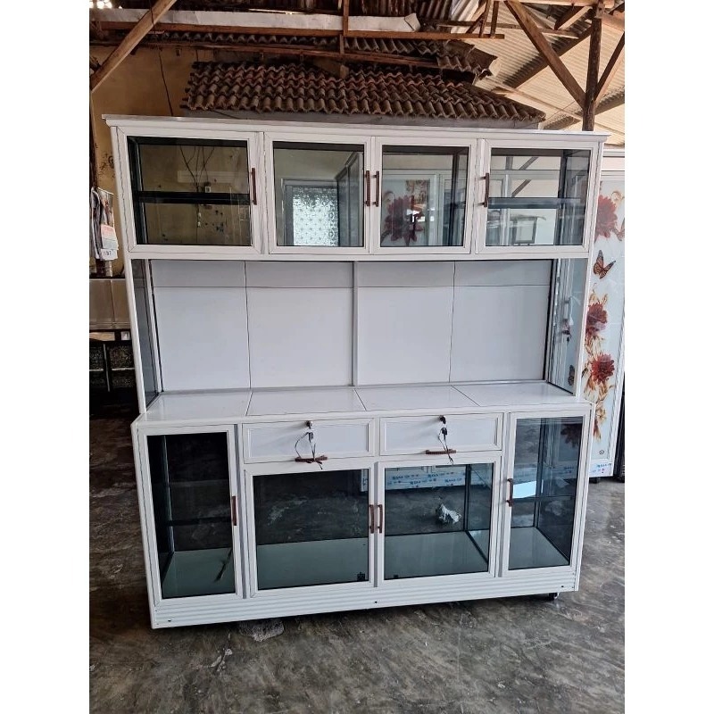 Jual LEMARI PIRING JUMBO TIANG ALUMUNIUM ANTI KARAT/rak piring/rak ...