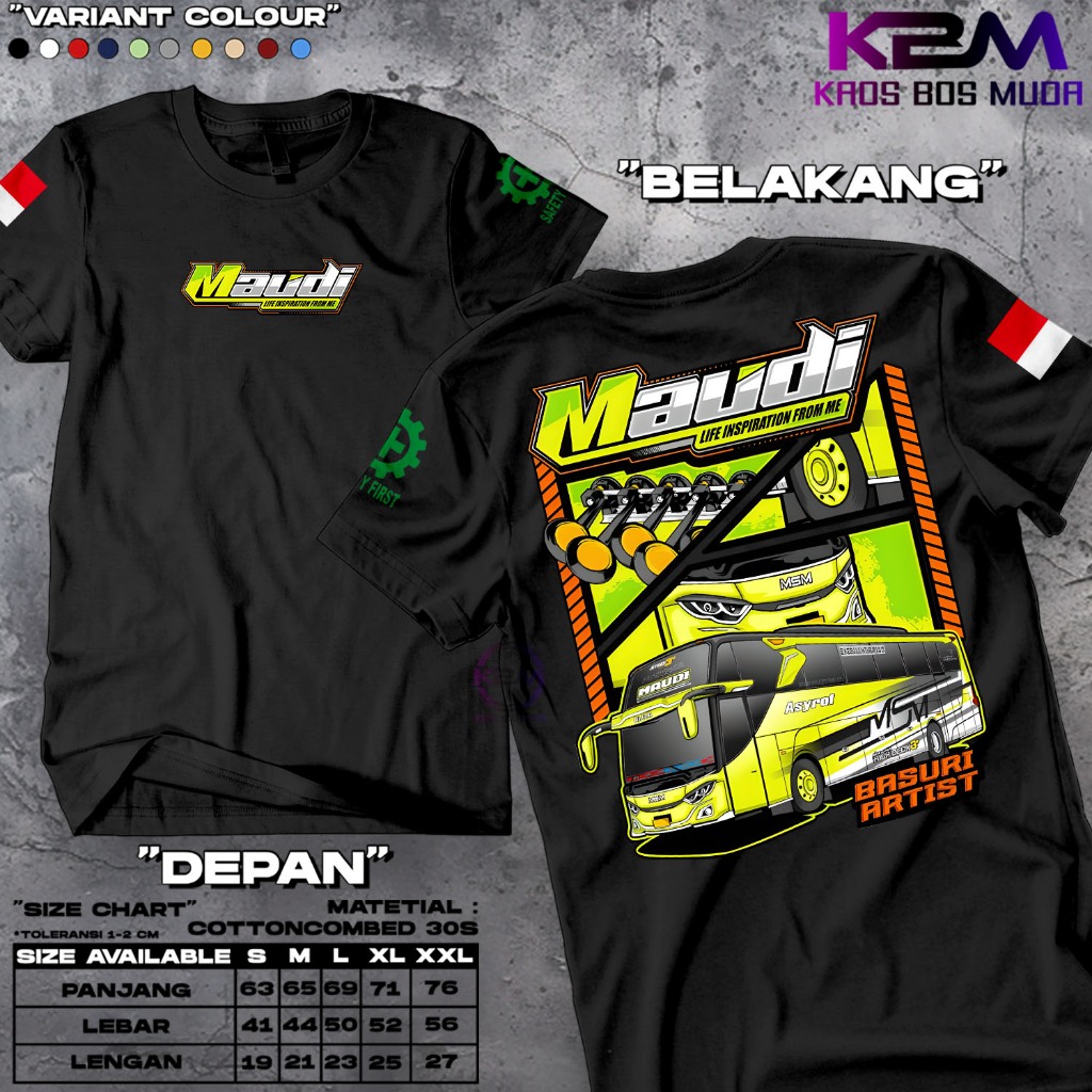 Jual KAOS MOTIF BUS MAUDI BASURI ARTIS - KAOS KOMUNITAS BUS INDONESIA ...
