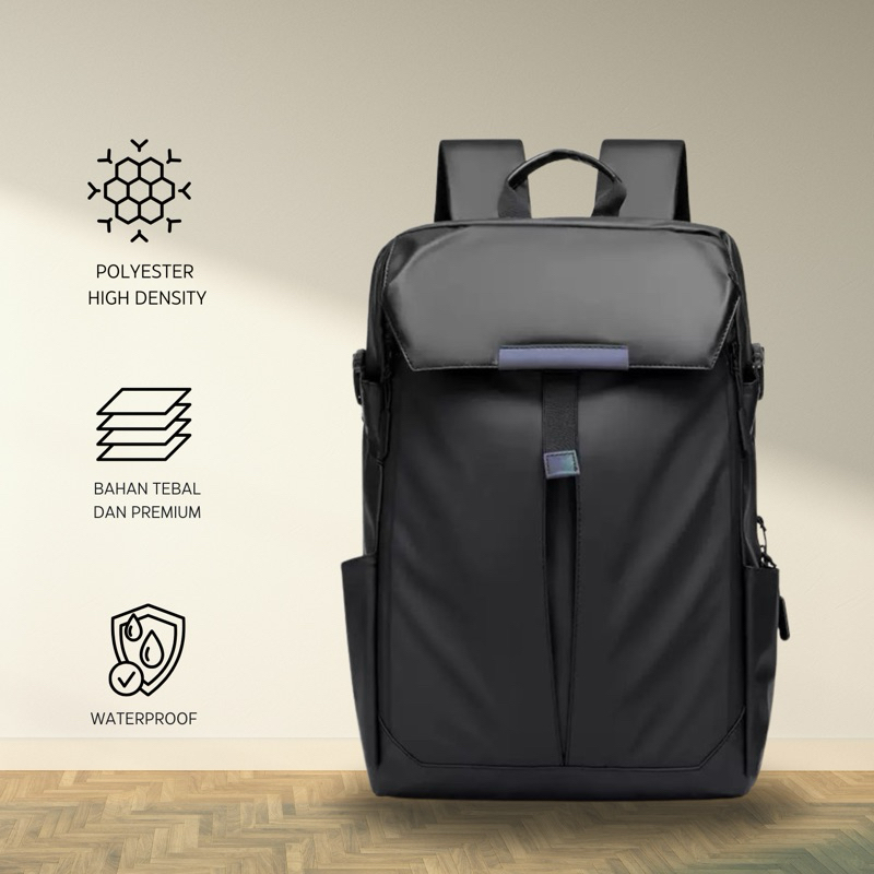 Jual Tas Ransel Laptop Pria Anti Air Backpack Import Waterproof WE ...