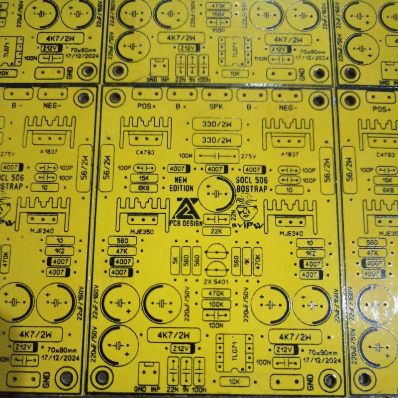 Jual PCB SOCL 506 BOOSTRAP BAHAN FIBER KUNING | Shopee Indonesia