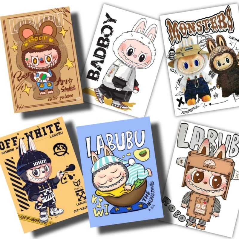 Jual Poster dinding Labubu ukuran A3+ tinggi 48cm lebar 32cm. | Shopee ...
