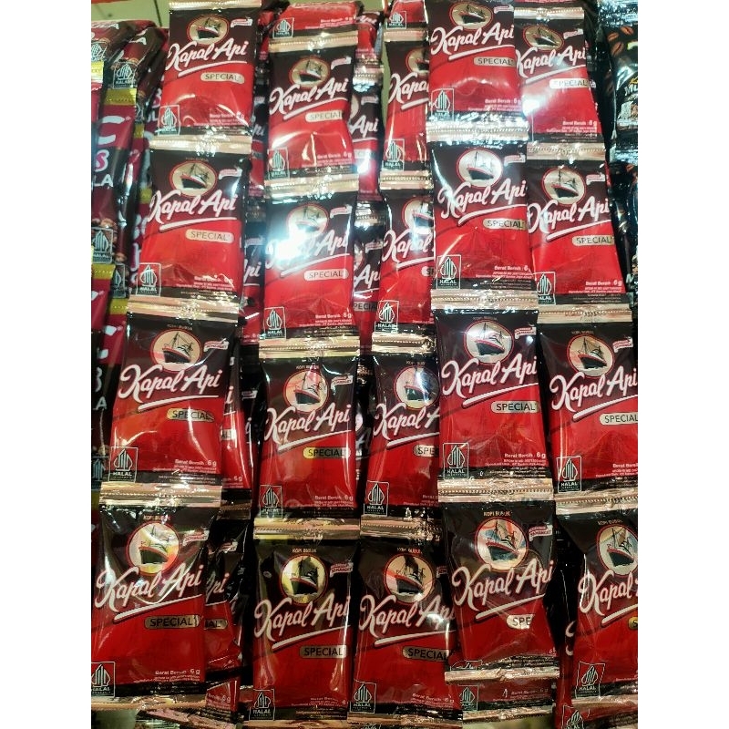 Jual Kopi Kapal Api Special Mini tanpa gula 10 sachet x 6gr [HARGA 1 ...