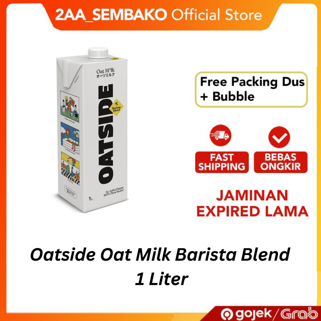 Jual Oatside Oat Milk Barista Blend Susu Oat Gandum 1 Liter | Shopee Indonesia