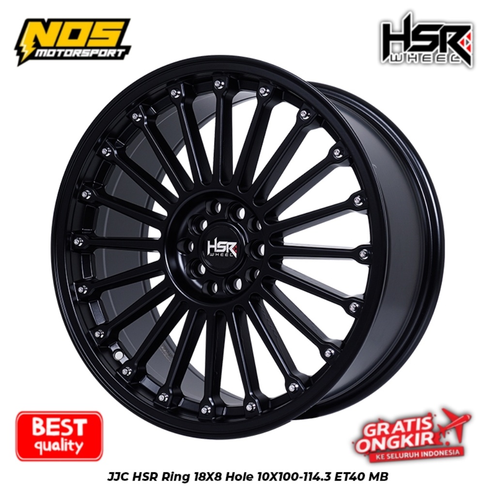 Jual VELG HSR JJC R18X8 PCD 5X100/5X114 UNTUK INNOVA XPANDER ALMAZ ...