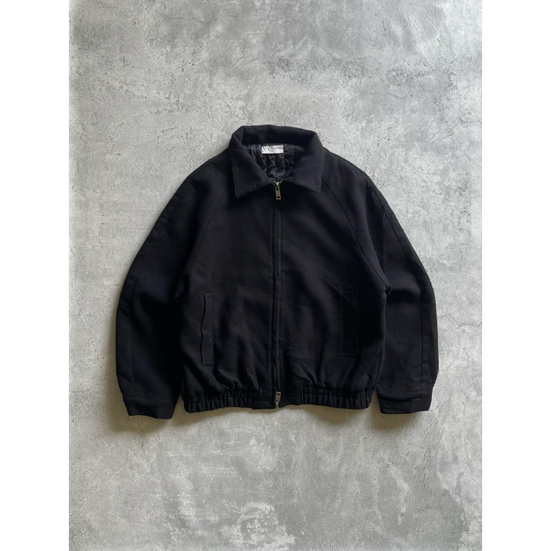 Jual LAB STUDIO BLACK WOOL WORK JACKET | Shopee Indonesia