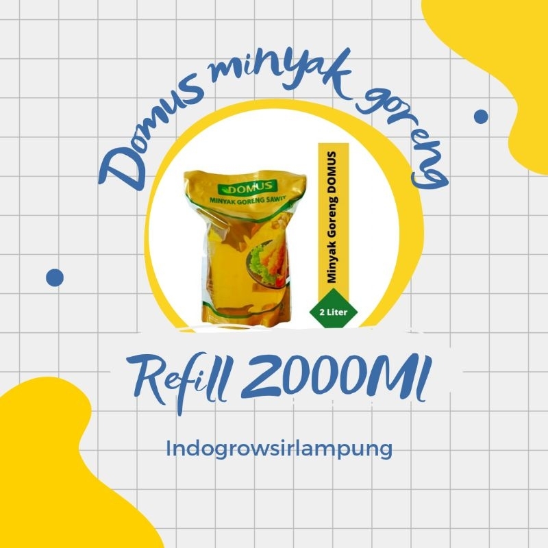 Jual domus minyak goreng sawit 2000mL | Shopee Indonesia