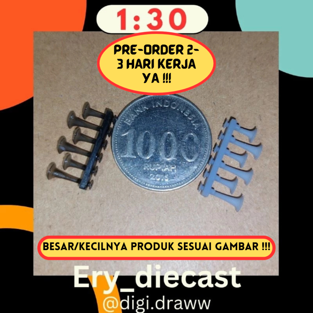 Jual miniatur basuri corong klakson telolet bus bahan resin skala 1:30 ...