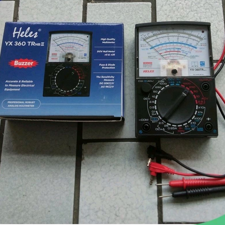Jual MULTI TESTER HELES YX-360TRNB ANALOG MULTITESTER METER AVOMETER YX ...